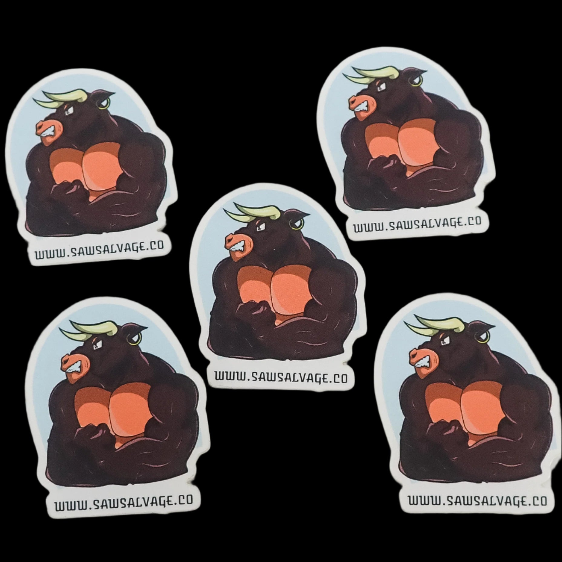 5-PACK THE DUKE'S STICKER 1.5X2 - Saw Salvage