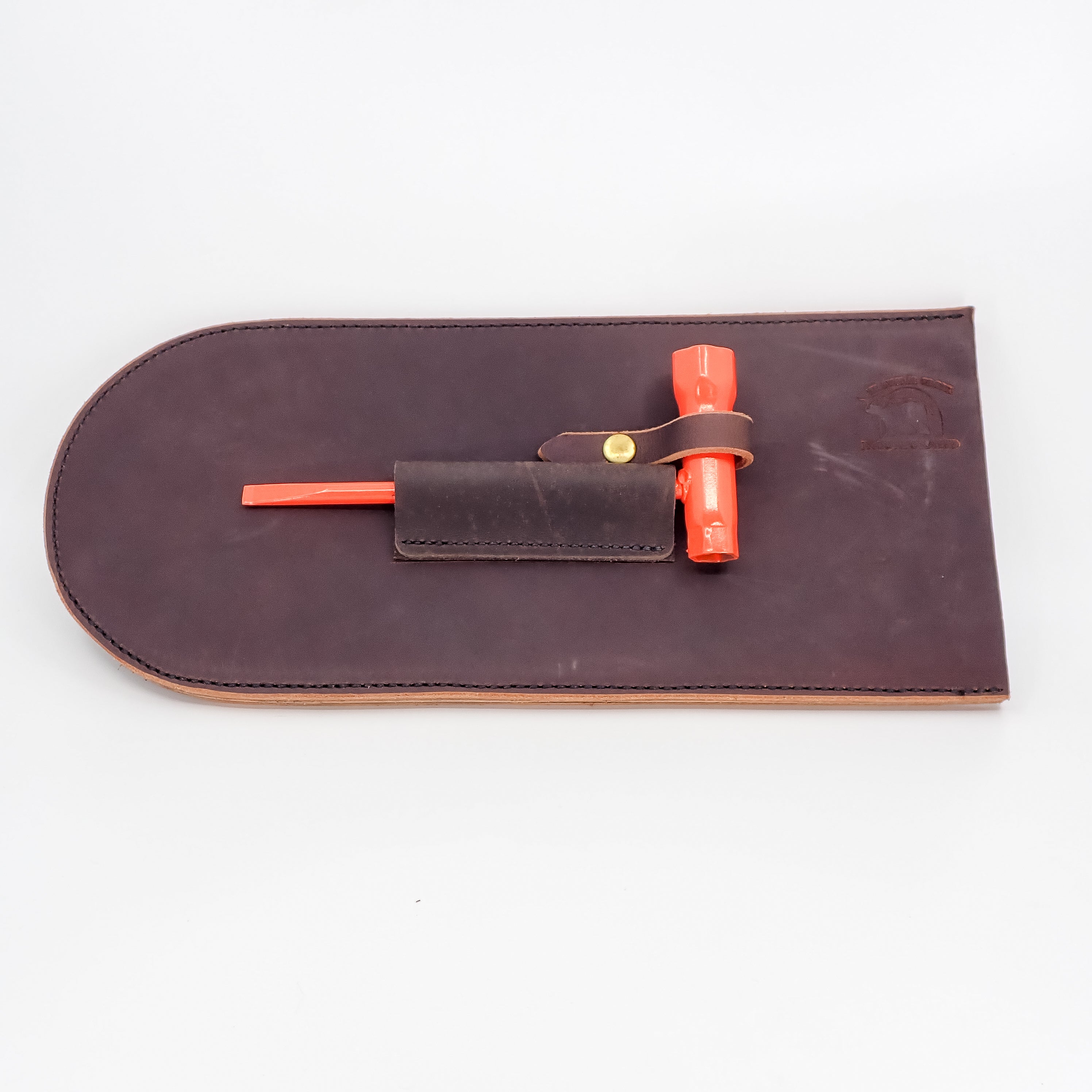 LEATHER CHAINSAW BAR COVER SCABBARD WITH WRENCH HOLDER 12-14" BAR - Saw ...