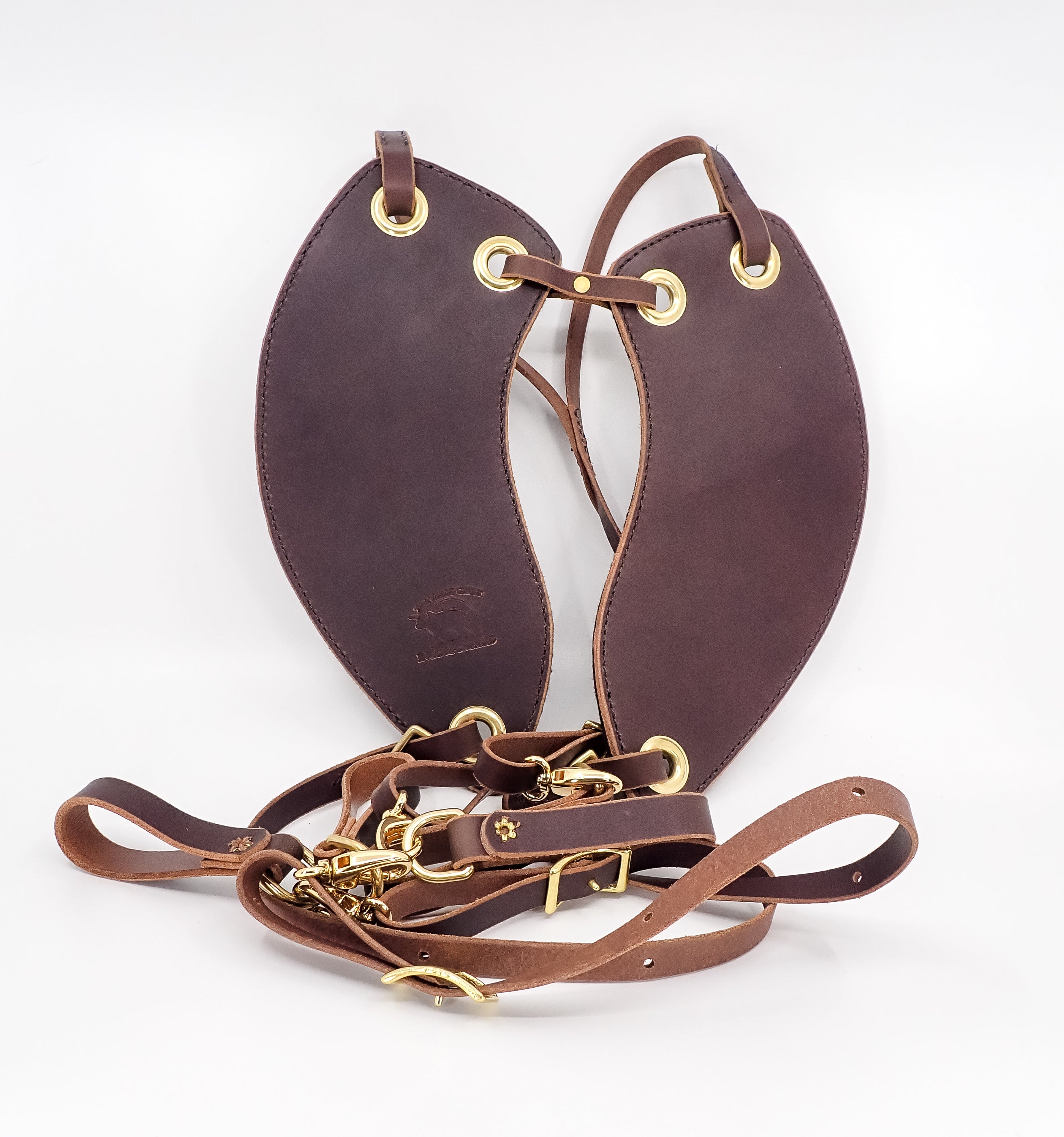 THE DUKE'S LEATHER SHOULDER PADS AND LOGGING HARNESS WITH BELT LOOPS ...