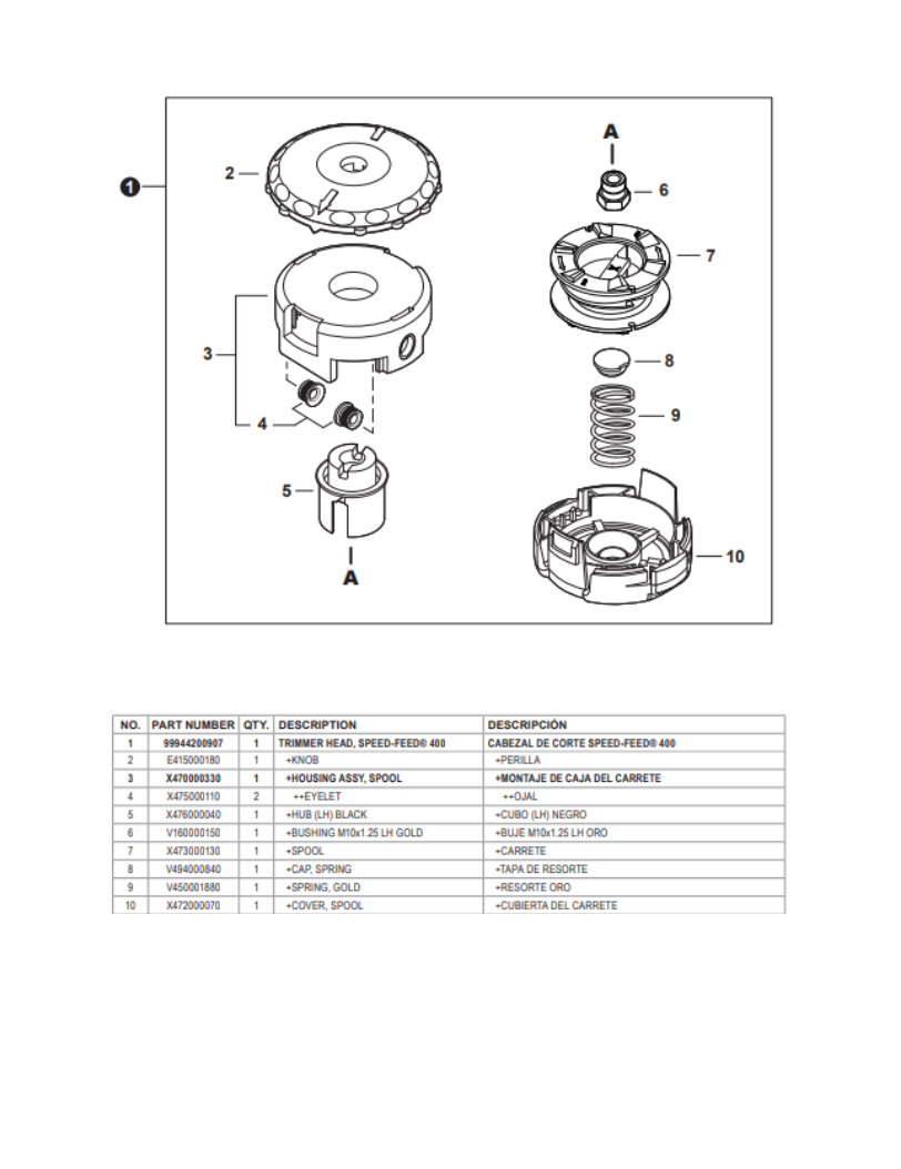 GENUINE OEM ECHO SPEED FEED 400 UNIVERSAL TRIMMER HEAD KIT 99944200907 ...